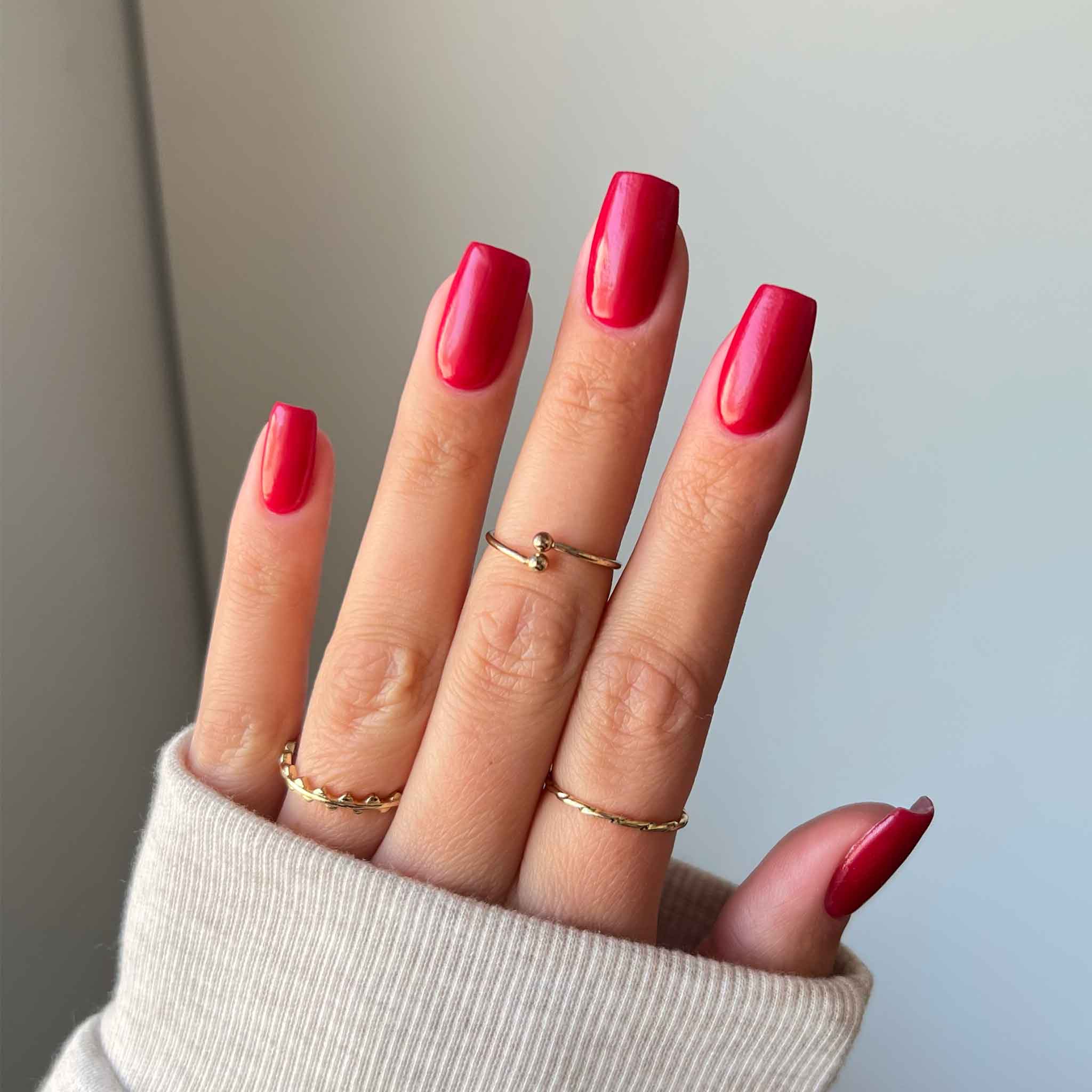 Slow Burn Cherry Red Nail Powder | Red Nail Designs | GLAMRDiP ...